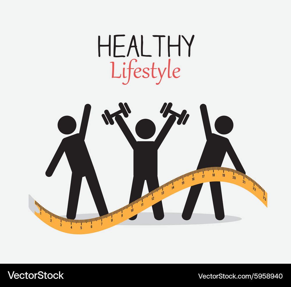 Healthy lifestyle design Royalty Free Vector Image