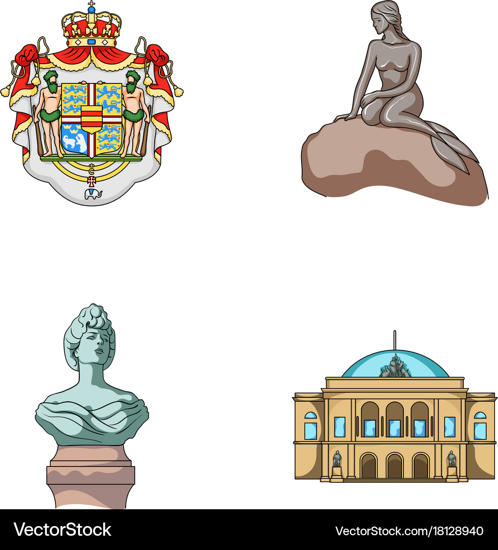National symbol drawing and other web icon Vector Image