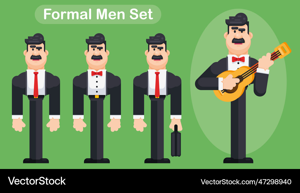 Set of professional men Royalty Free Vector Image