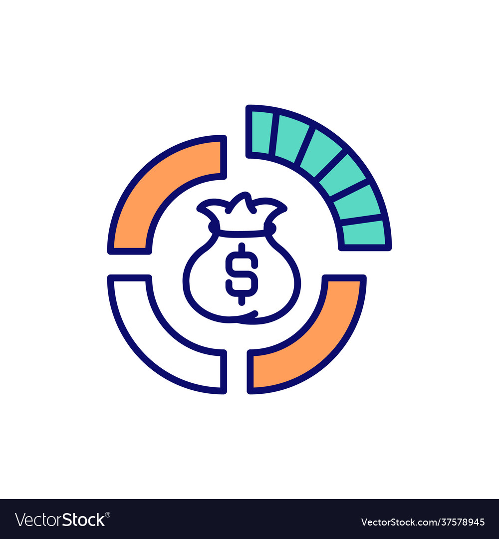 Assets management rgb color icon Royalty Free Vector Image Assets management rgb color icon Royalty Free Vector Image