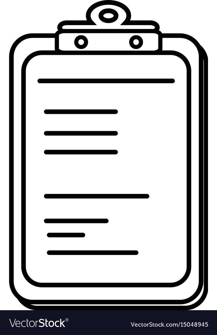 Document paper holder Royalty Free Vector Image