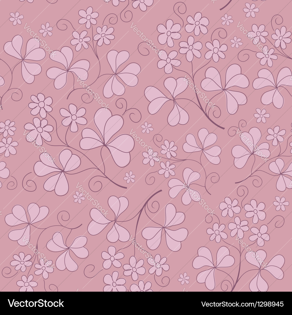 Floral seamless texture with flowers Royalty Free Vector