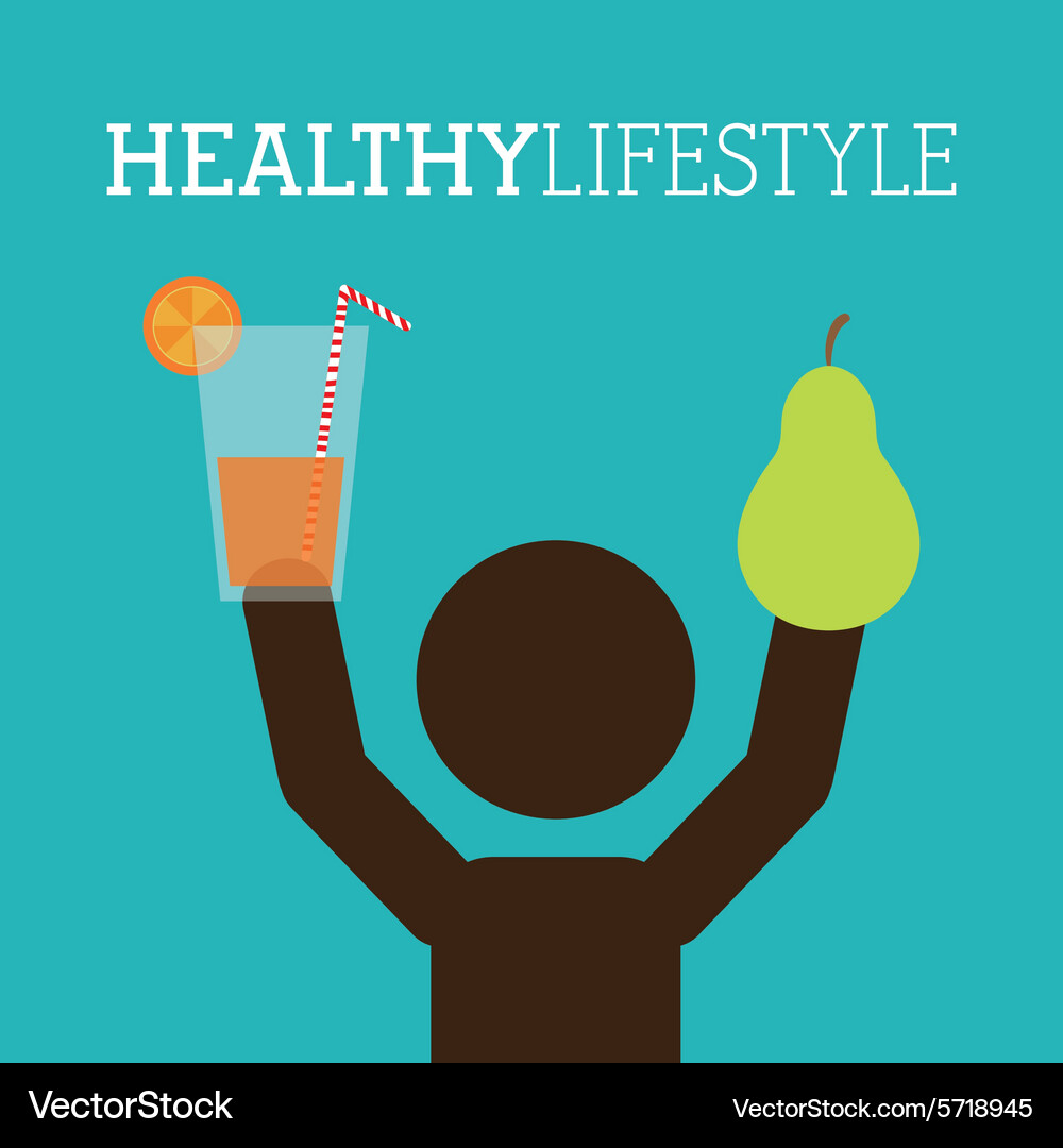 Healthy lifestyle design Royalty Free Vector Image