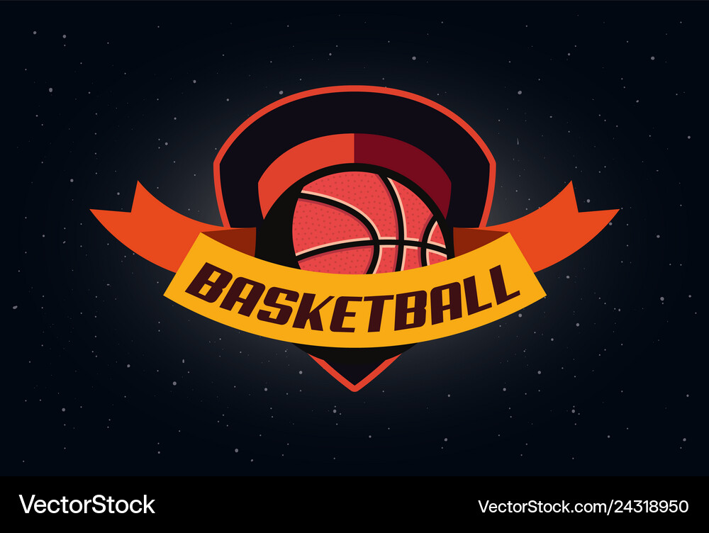 Basketball sport design Royalty Free Vector Image