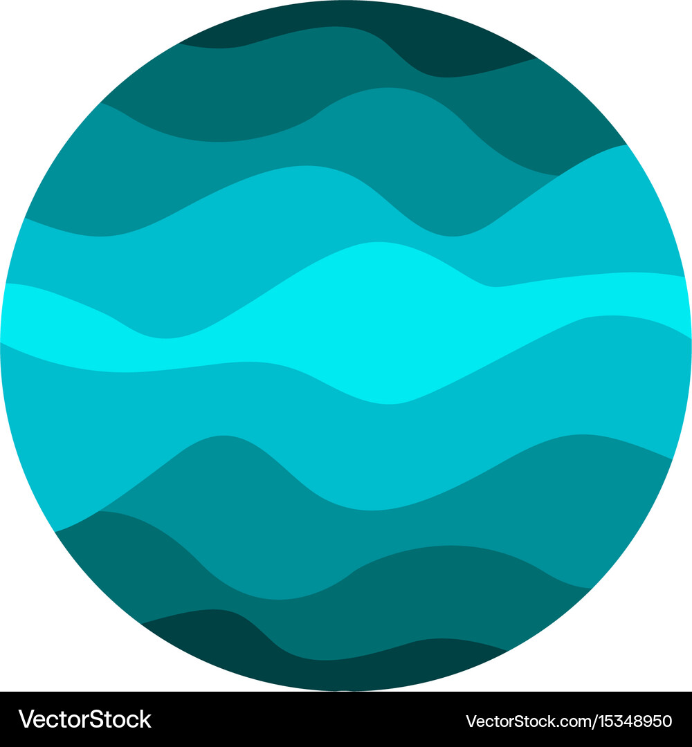 Isolated abstract blue color round shape logo Vector Image
