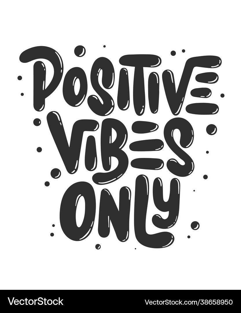 Poster with hand drawn unique lettering design Vector Image
