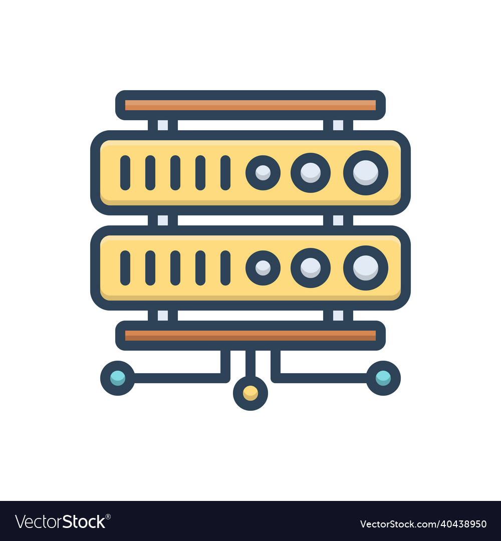Rackmount server Royalty Free Vector Image - VectorStock