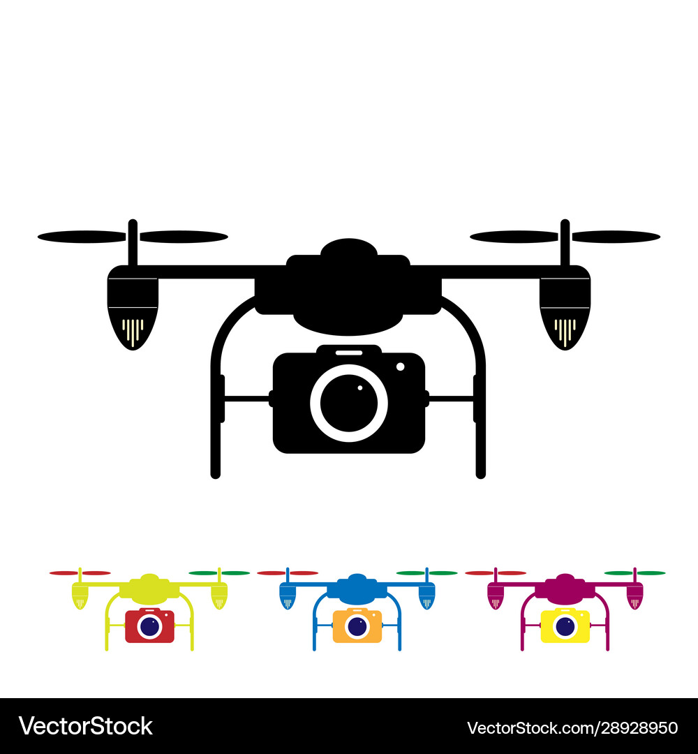 Silhouette square camera with photo Royalty Free Vector