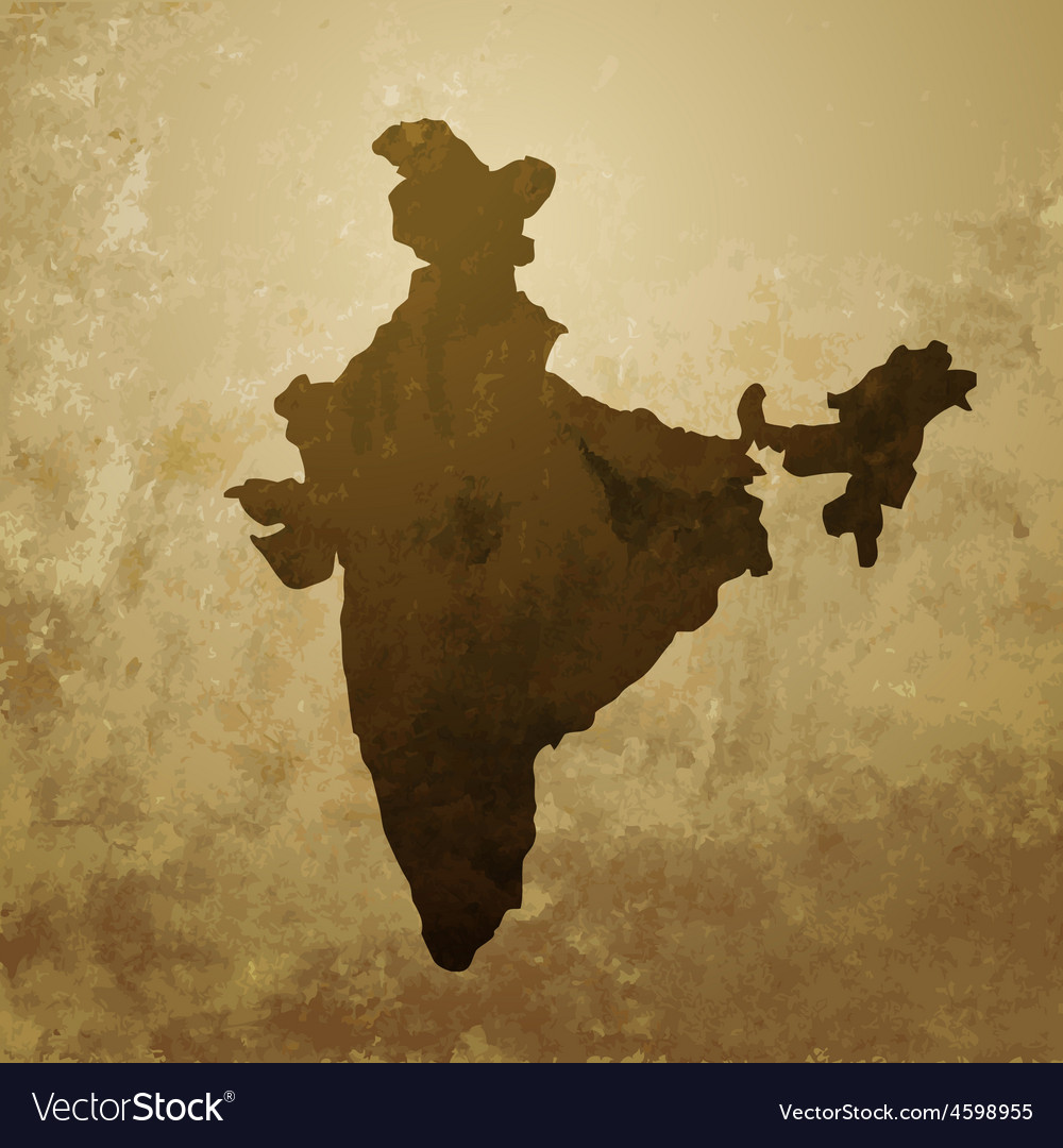 Indian map Royalty Free Vector Image - VectorStock