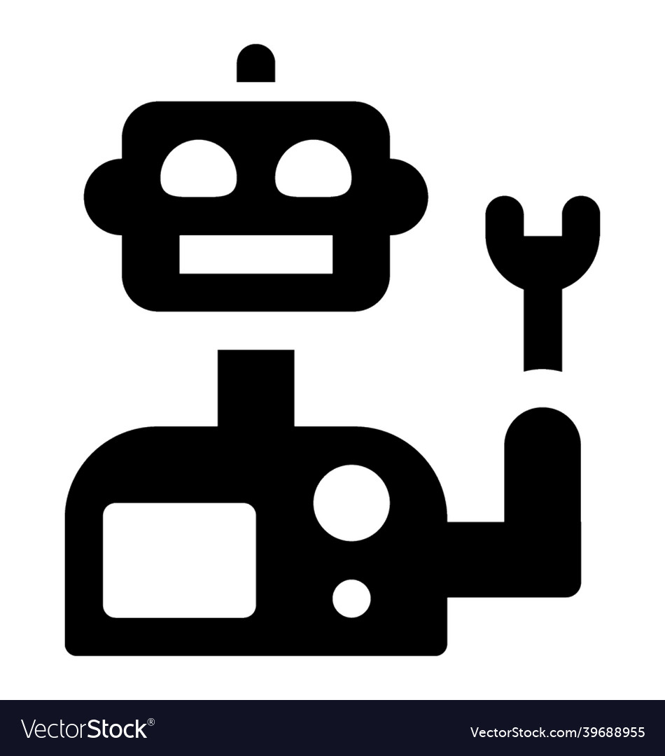 Mechanical robot Royalty Free Vector Image - VectorStock
