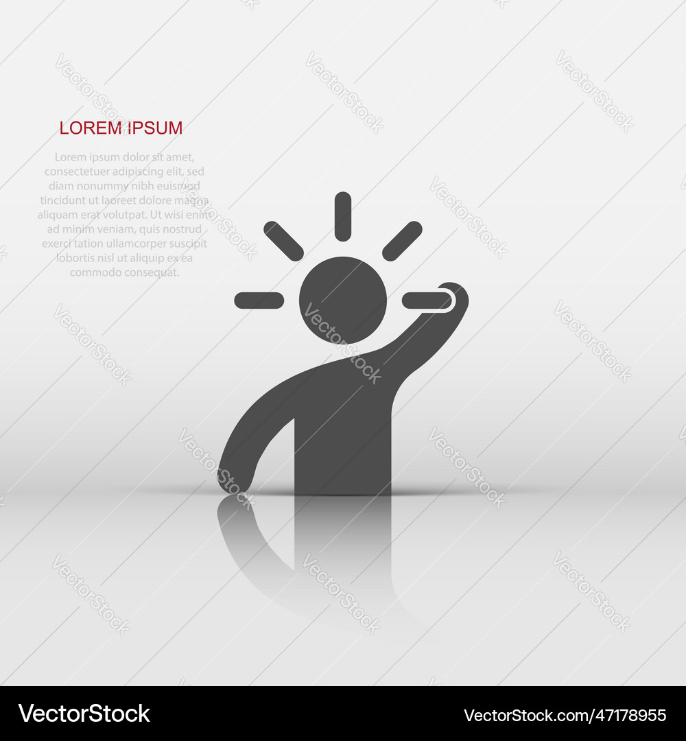 Mind people icon in flat style human frustration Vector Image