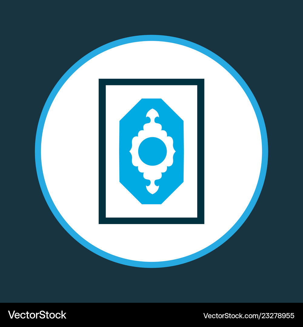 Prayer carpet icon colored symbol premium quality Vector Image
