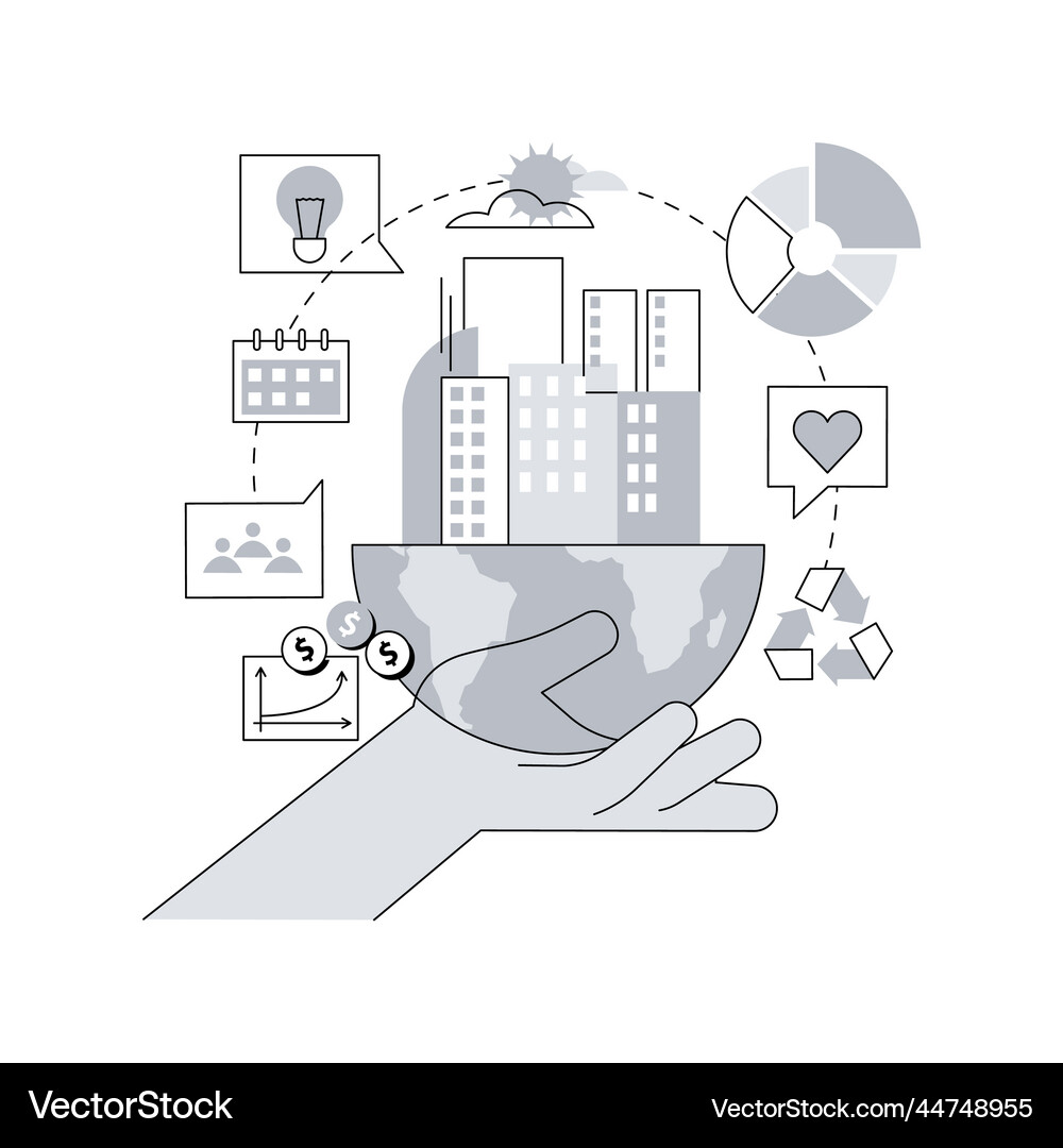 Responsibility abstract concept Royalty Free Vector Image