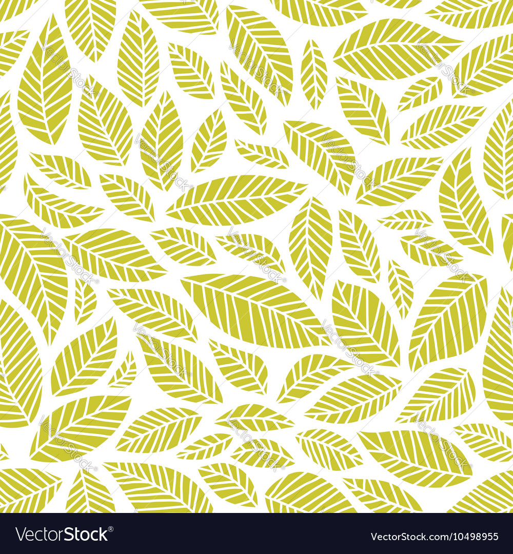Seamless leaves pattern Royalty Free Vector Image