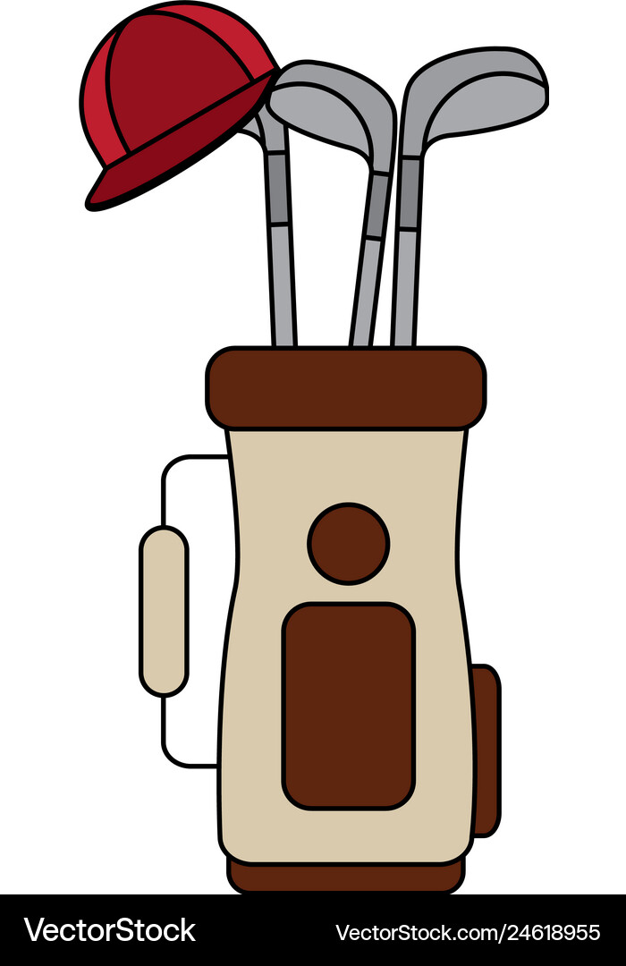 Sport golf activity Royalty Free Vector Image - VectorStock