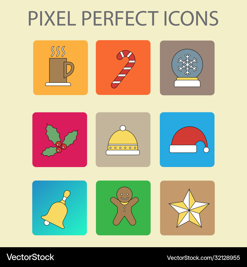 Symbol setsymbol icon for overview Royalty Free Vector Image