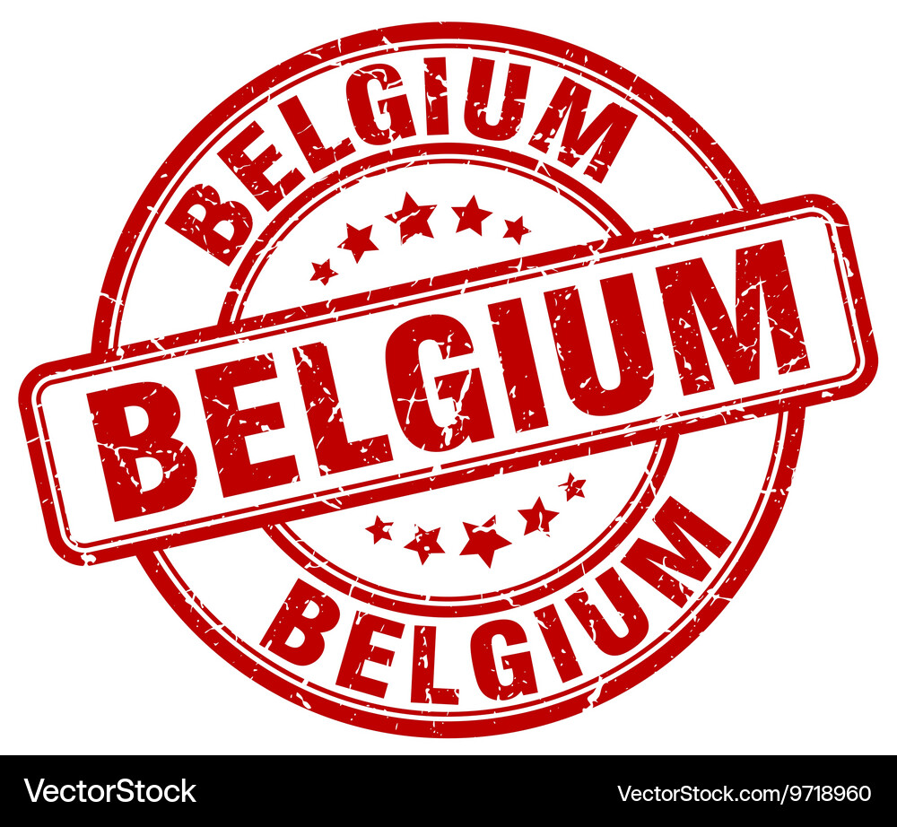 Belgium stamp Royalty Free Vector Image - VectorStock