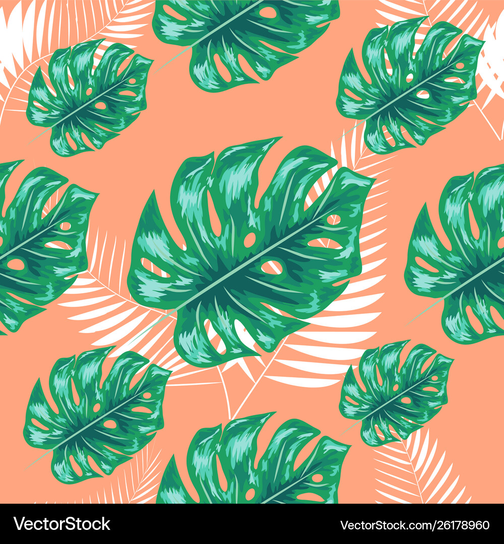 Nature seamless pattern hand drawn abstract Vector Image