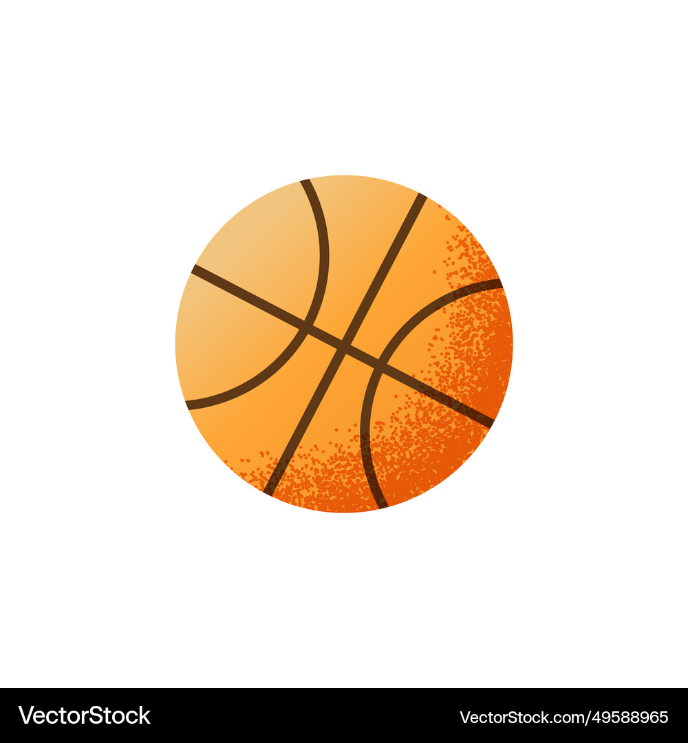 Basketball cartoon icon isolated Royalty Free Vector Image