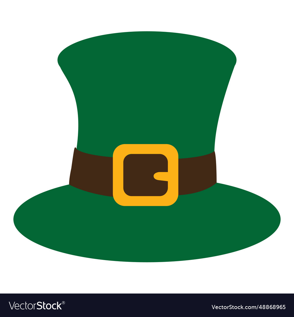 Green St Patrick Hat Royalty Free Vector Image