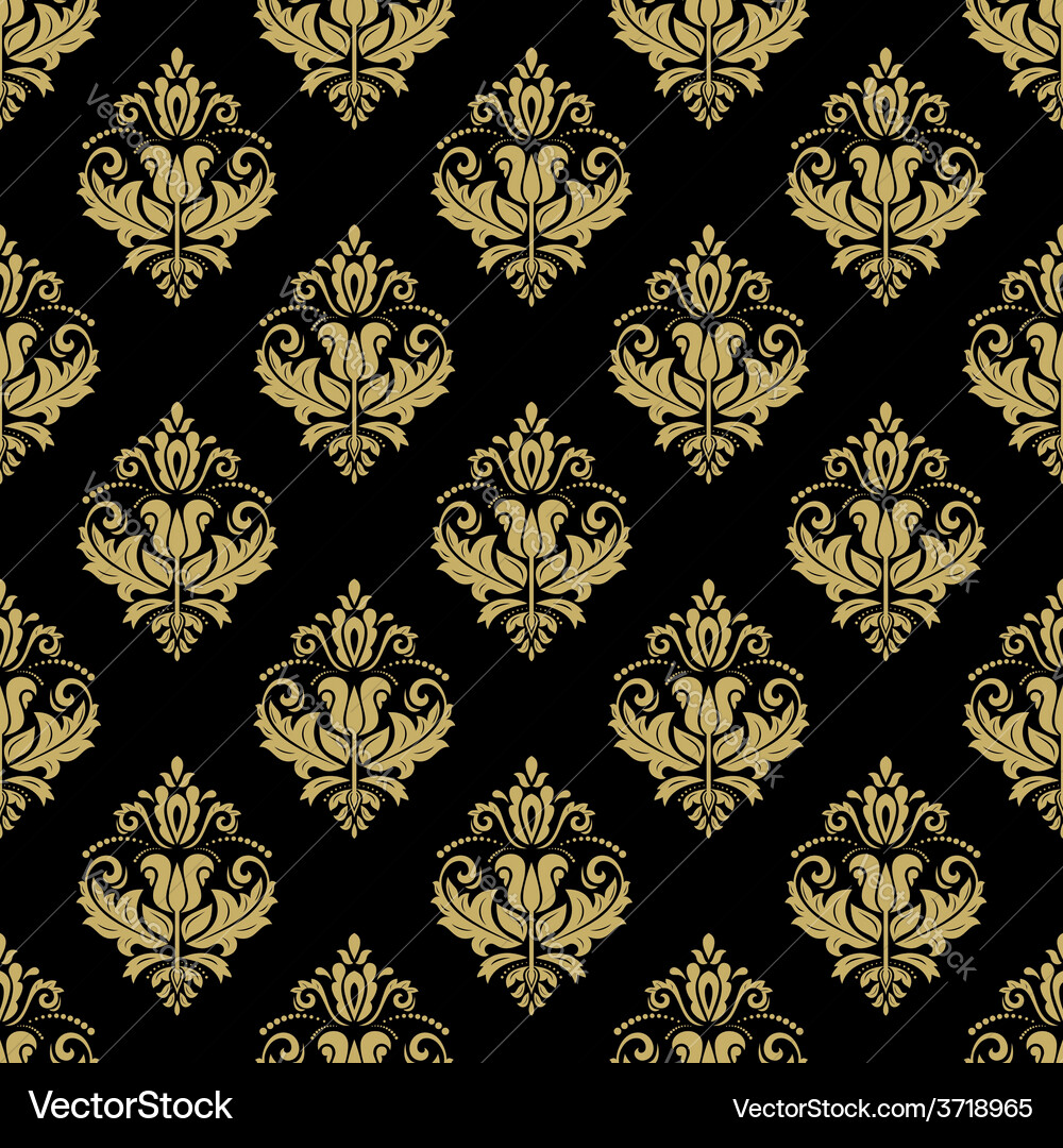 Pattern in the style of baroque abstract Vector Image