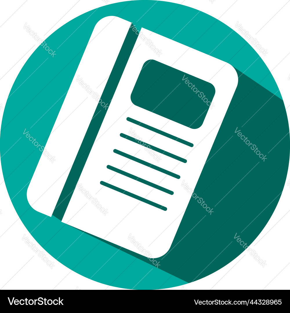 Stationery book register on a white background Vector Image