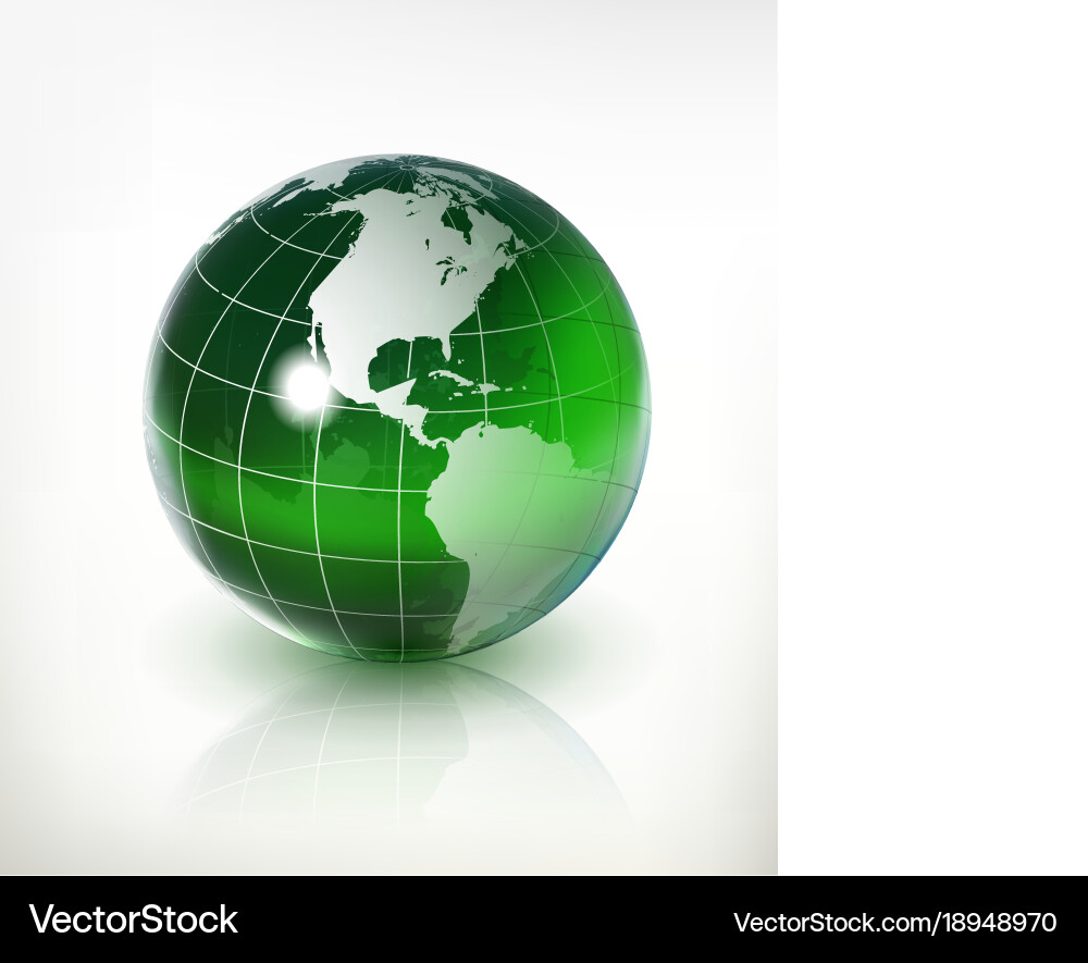 3d earth Royalty Free Vector Image - VectorStock