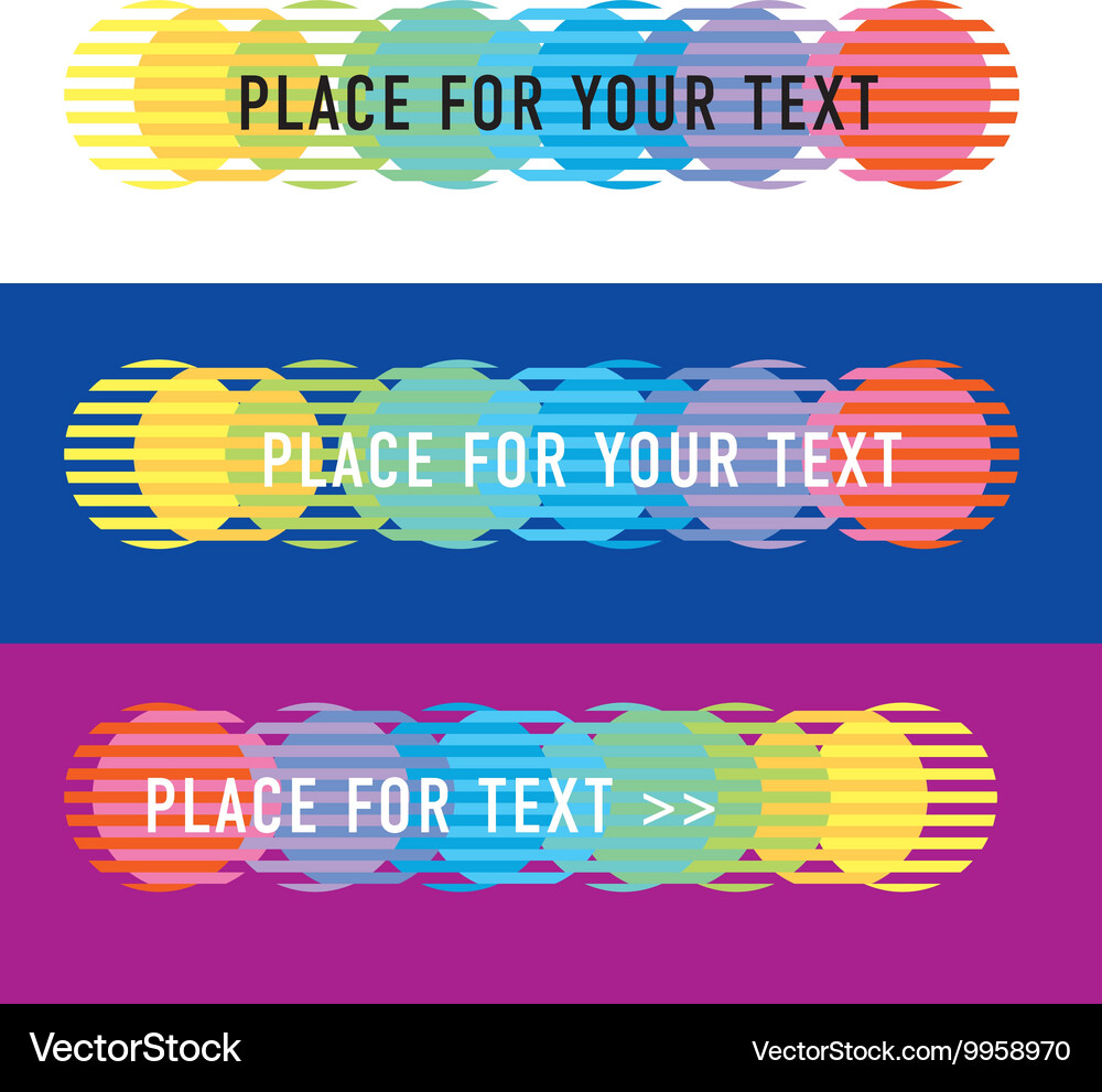 Circus and lines geometry color banner template Vector Image