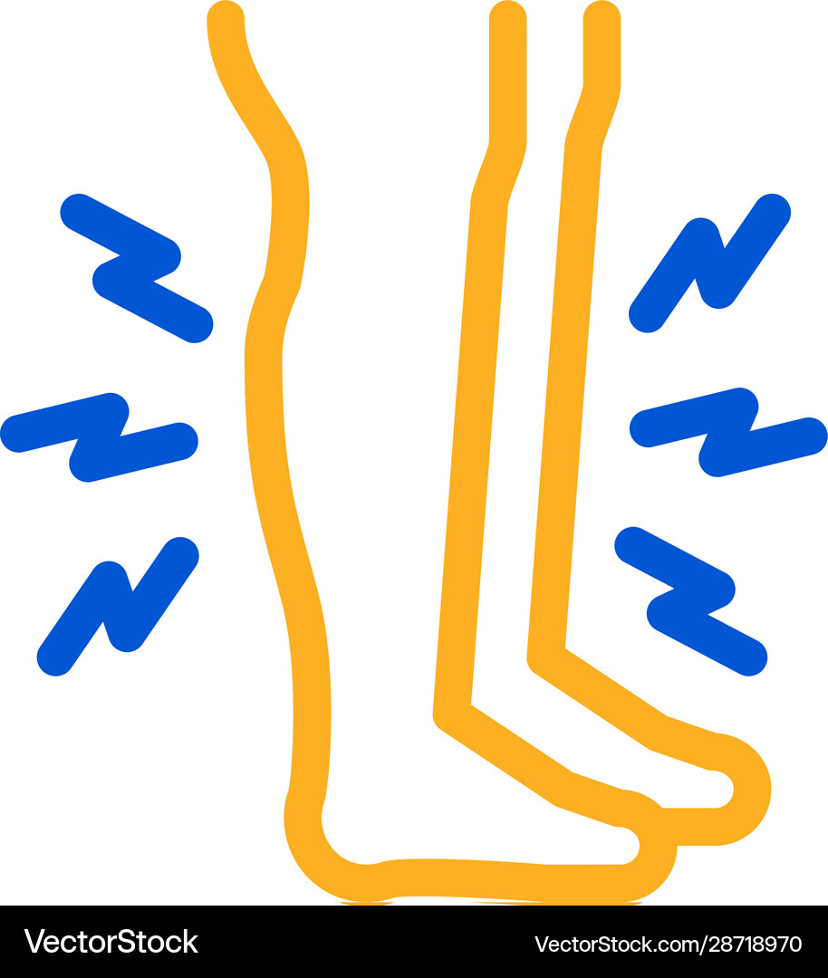 Muscle pain icon outline Royalty Free Vector Image