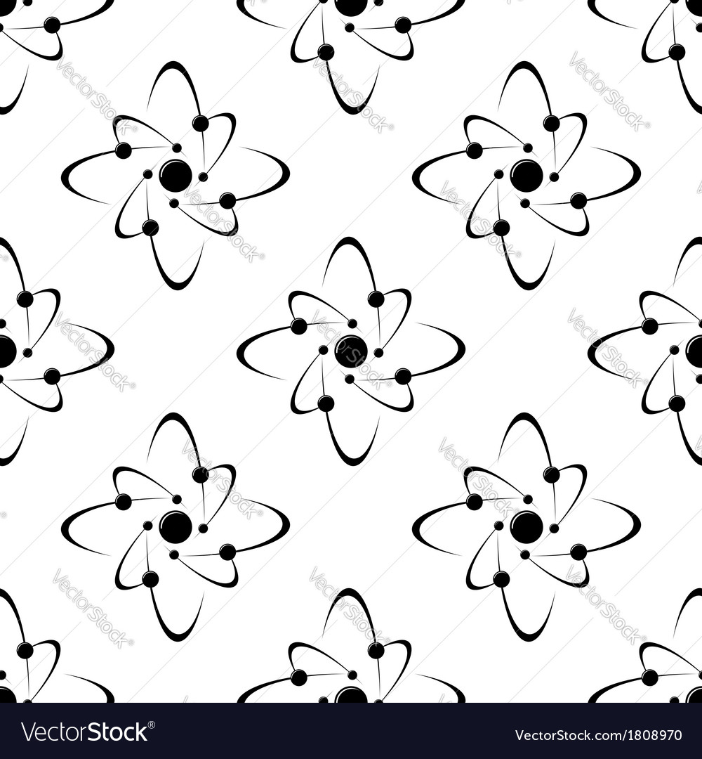 Seamless Pattern Of Molecules Royalty Free Vector Image