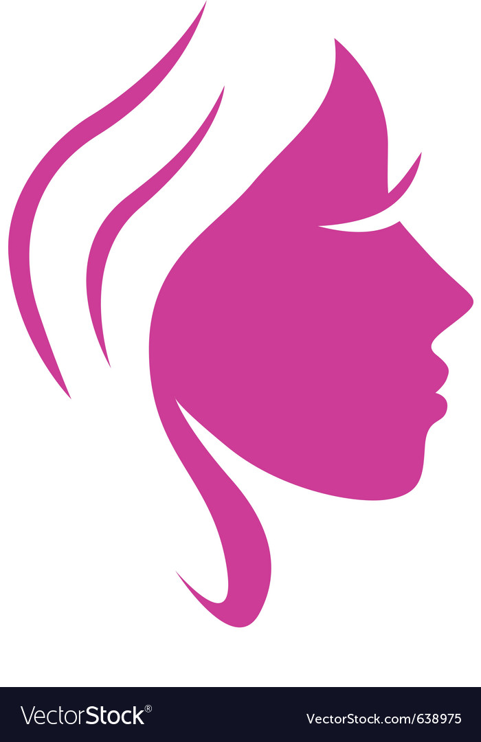 Beauty Woman Face Royalty Free Vector Image Vectorstock