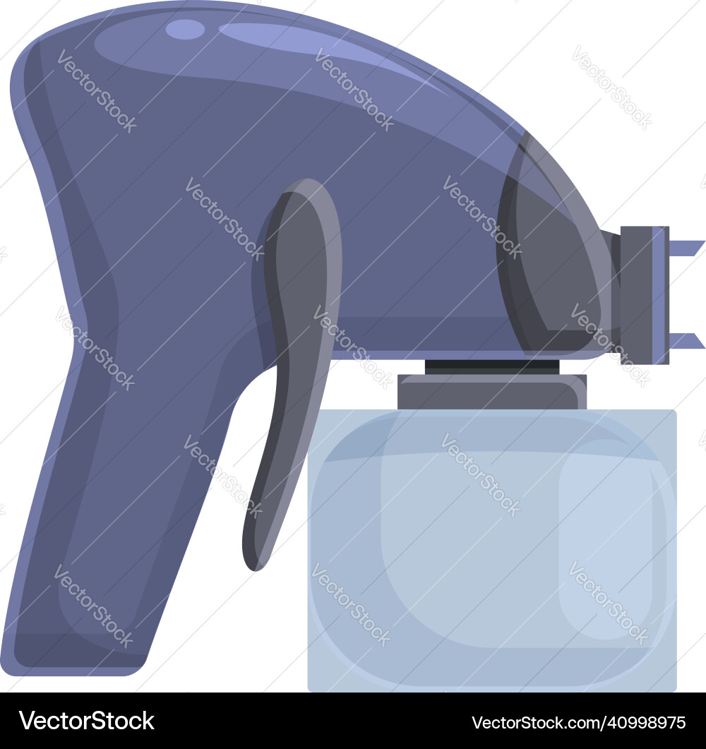 Coating sprayer icon cartoon paint gun Royalty Free Vector