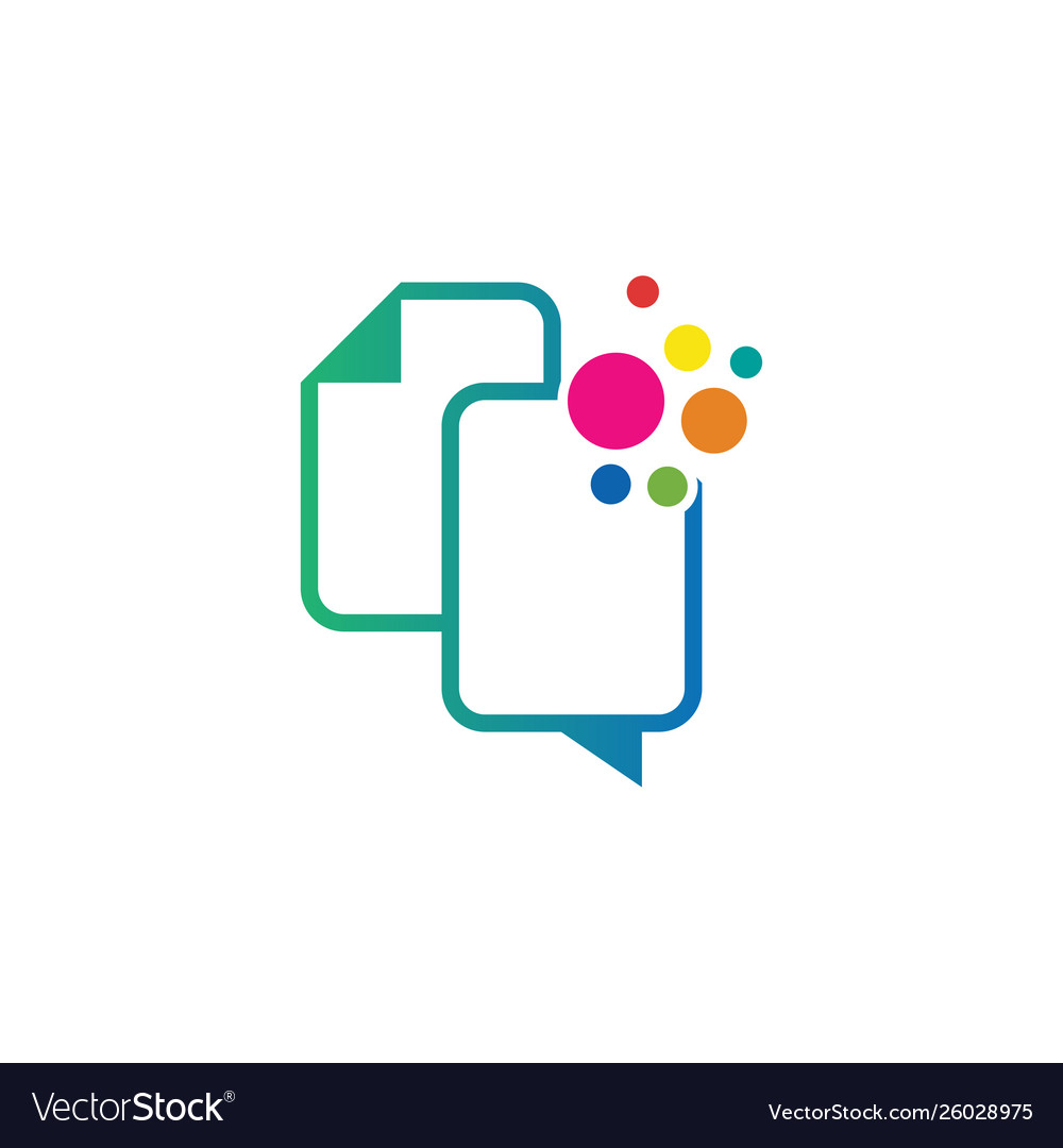 Data logo template Royalty Free Vector Image - VectorStock