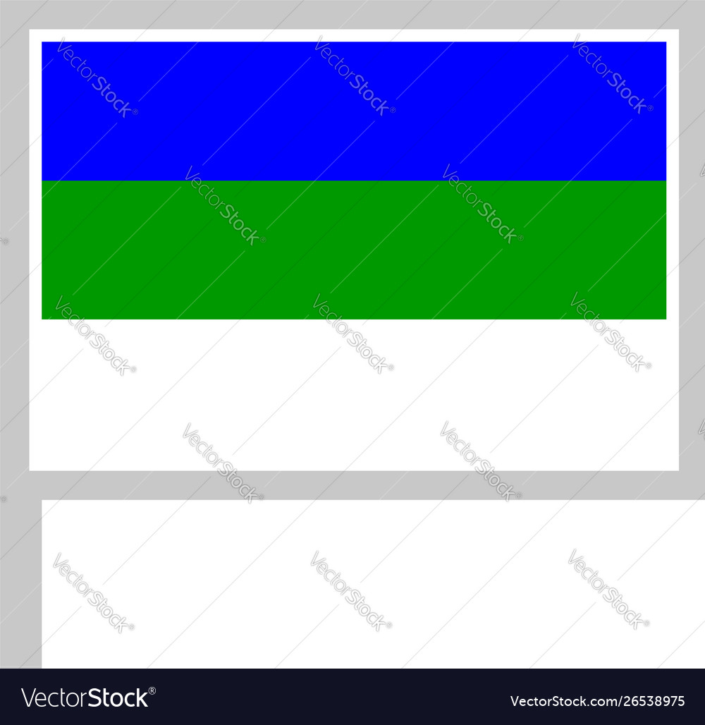 Flag on flagpole rectangular shape icon white Vector Image