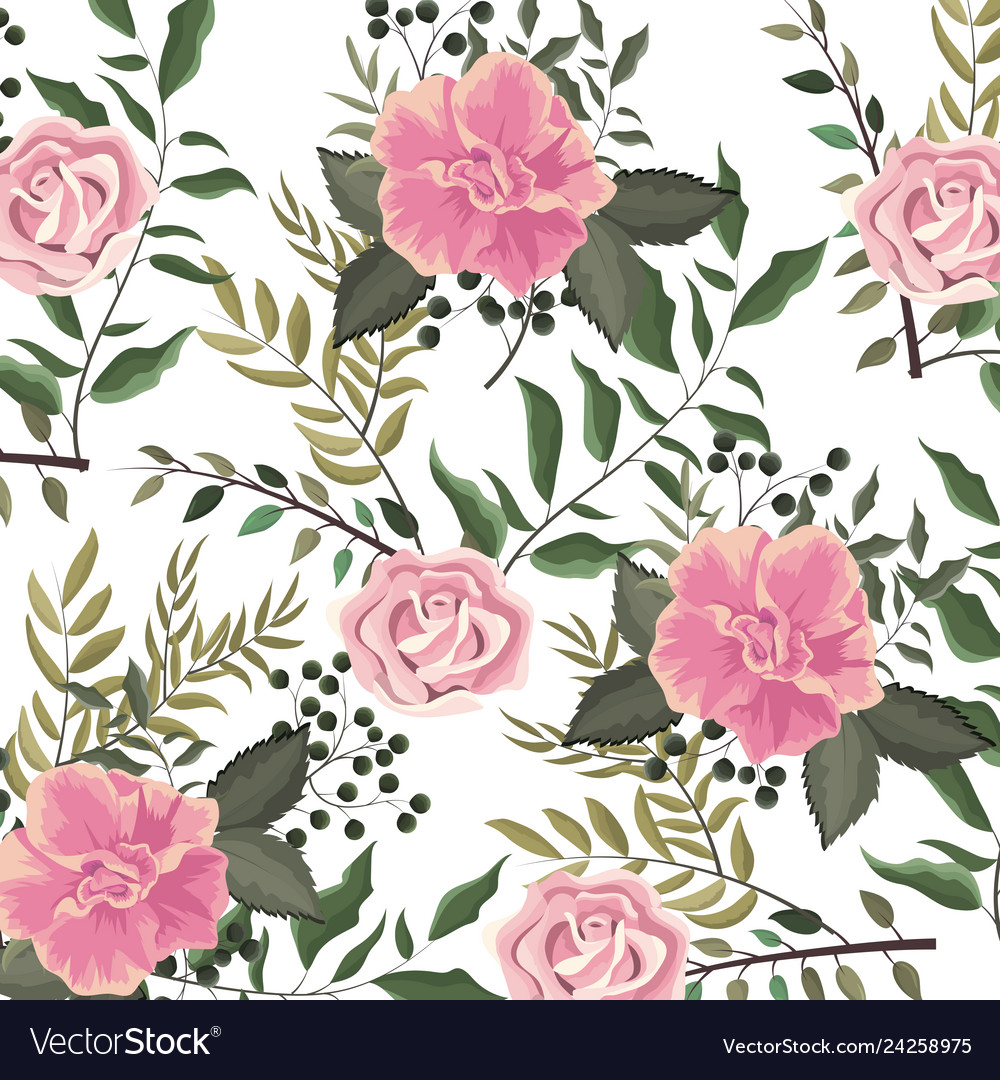 Floral spring background Royalty Free Vector Image