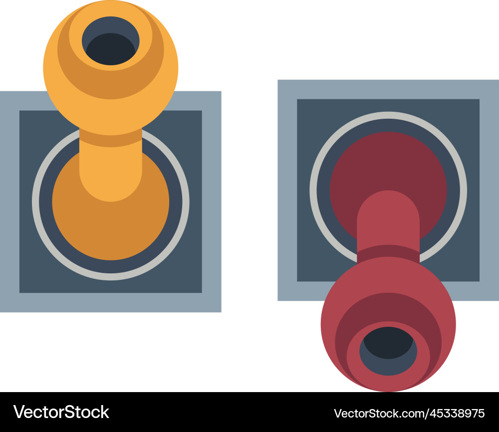 Lever or switcher for turning on and off Vector Image