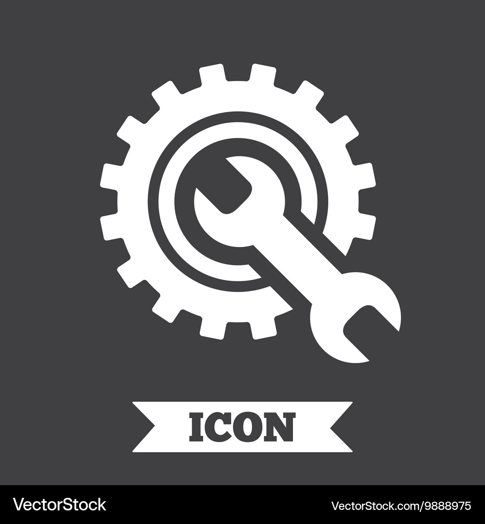 Repair tool sign icon service symbol Royalty Free Vector