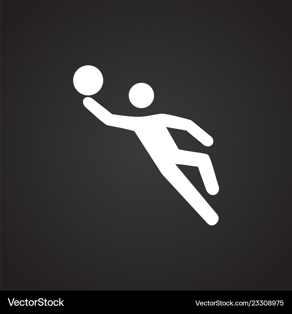 Soccer player icon on white background for graphic