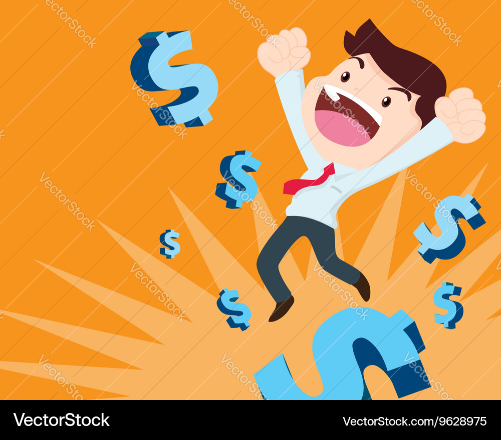 Success of money Royalty Free Vector Image - VectorStock
