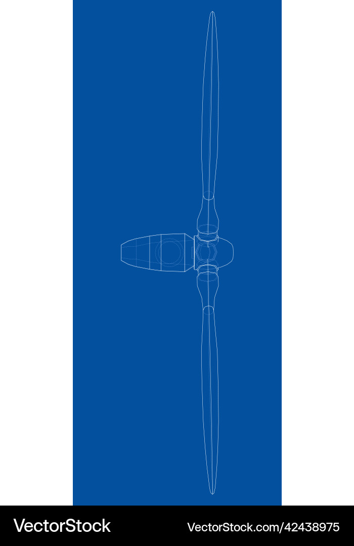 Wind turbine rendering of 3d Royalty Free Vector Image