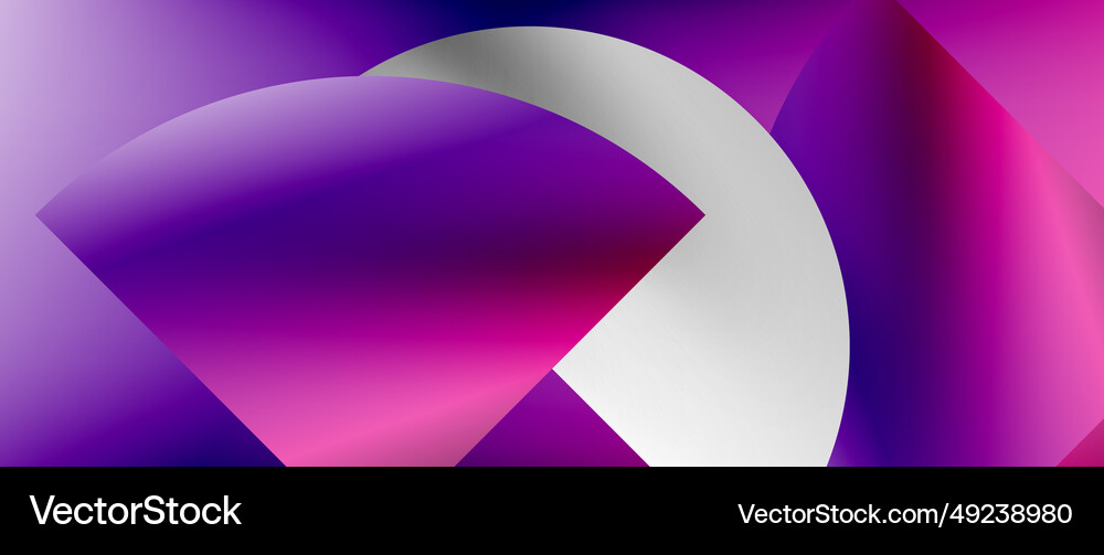 Circles and round shapes with gradients minimal Vector Image