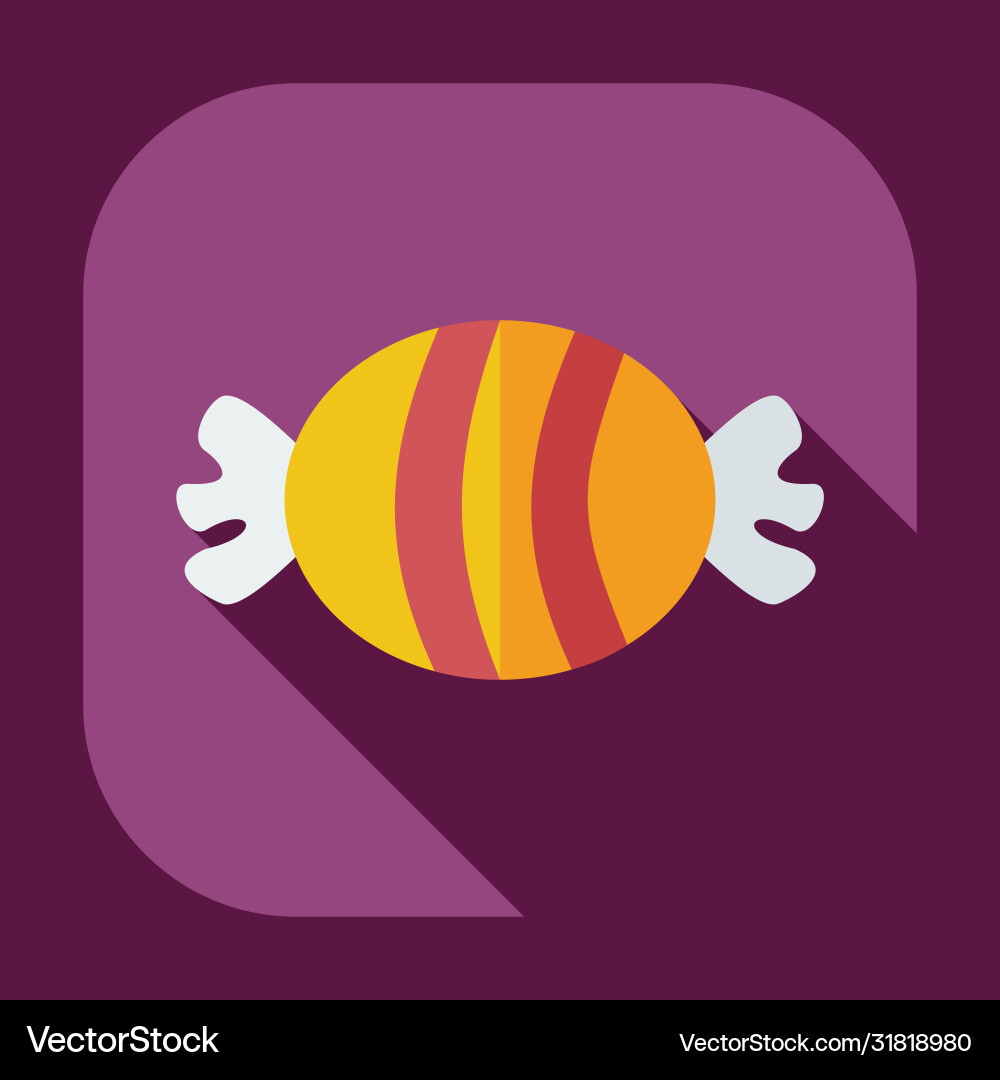 Flat modern design with shadow icons sweet Vector Image