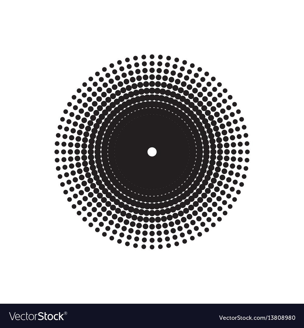 Halftone circle Royalty Free Vector Image - VectorStock