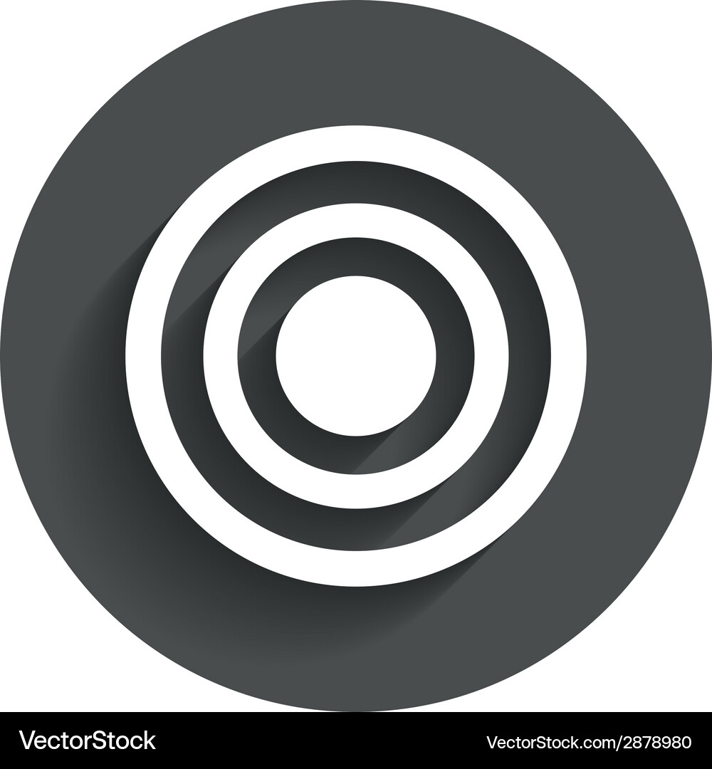 Target aim sign icon darts board symbol Royalty Free Vector