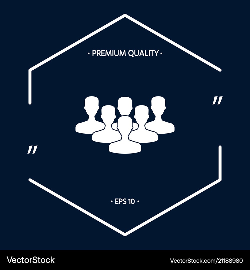 Team of professionals icon Royalty Free Vector Image
