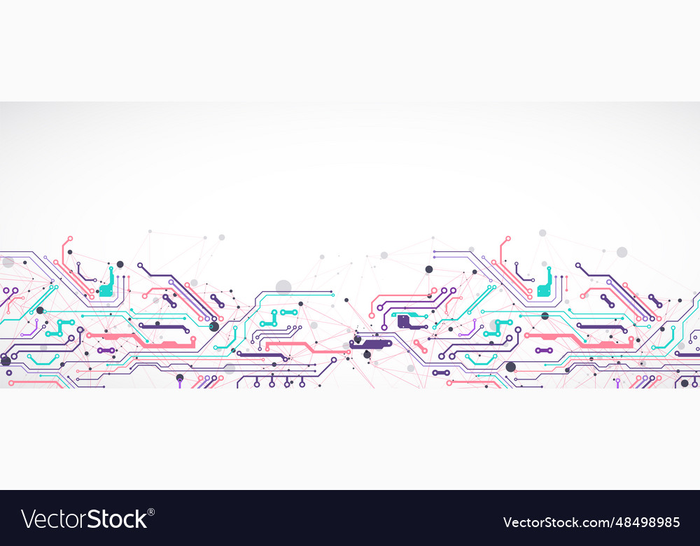 Abstract background with plexus effect scientific Vector Image