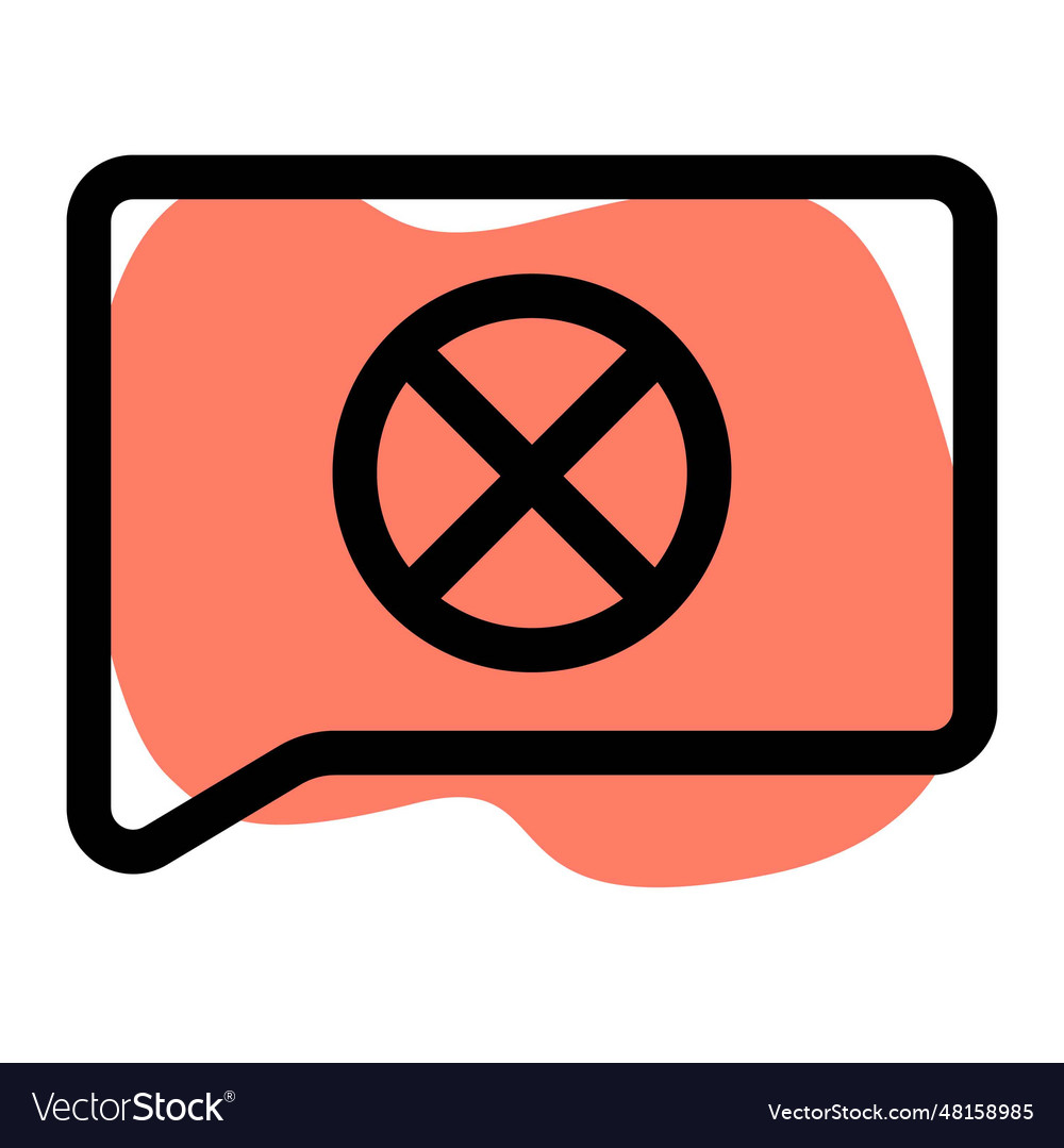 Chat error due to successful hacking Royalty Free Vector