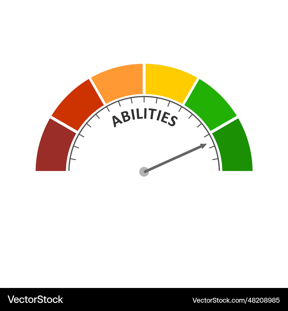 Concept of human abilities development of Vector Image
