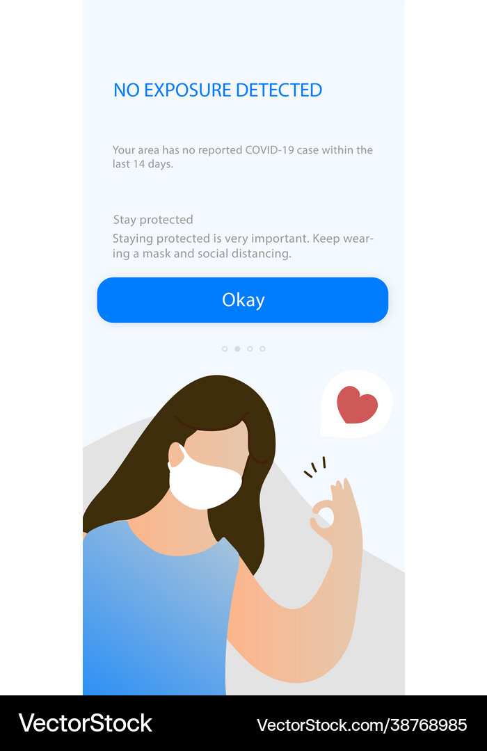 Covid19-19 health screening application template Vector Image