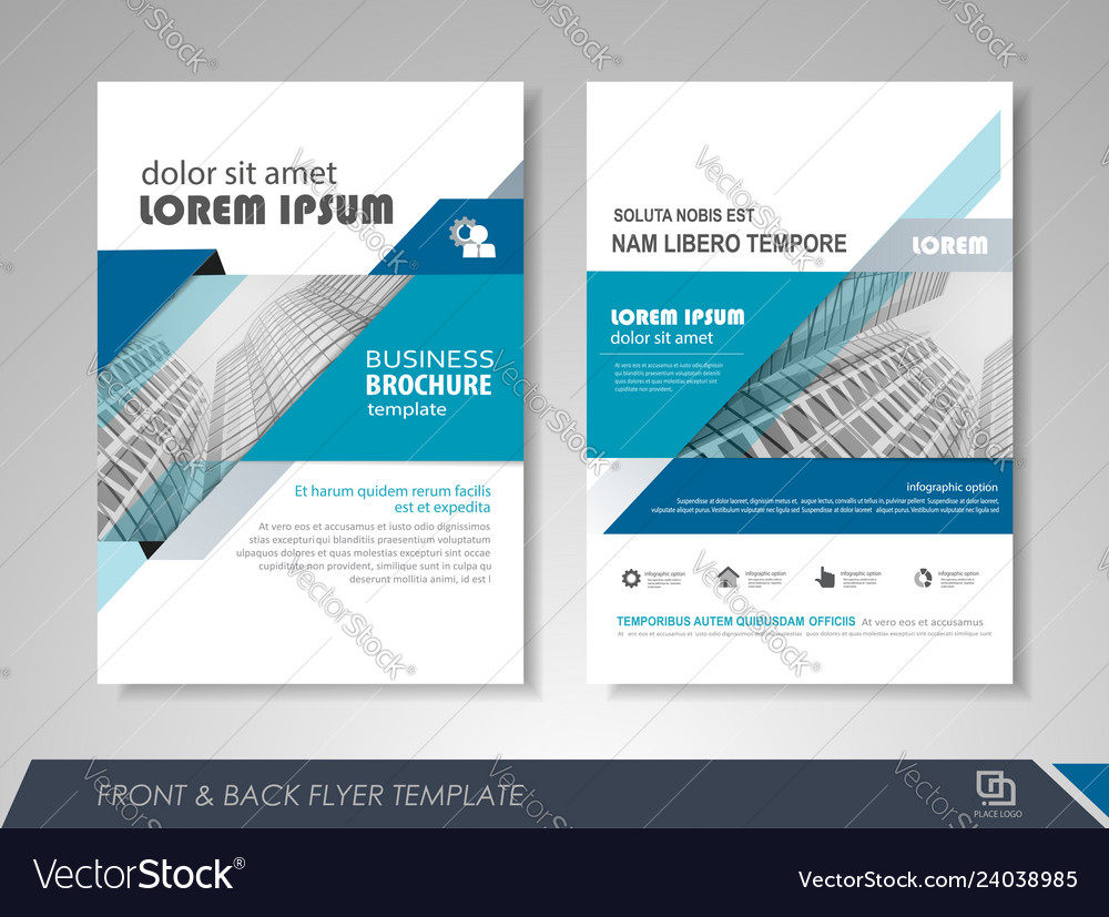 Flyer presentation template Royalty Free Vector Image